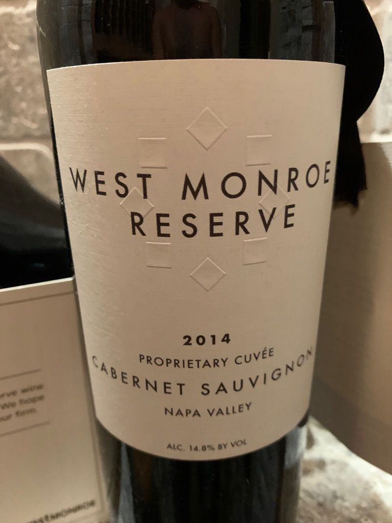 2019 West Monroe Reserve Cabernet Sauvignon Proprietary Cuvée, USA ...