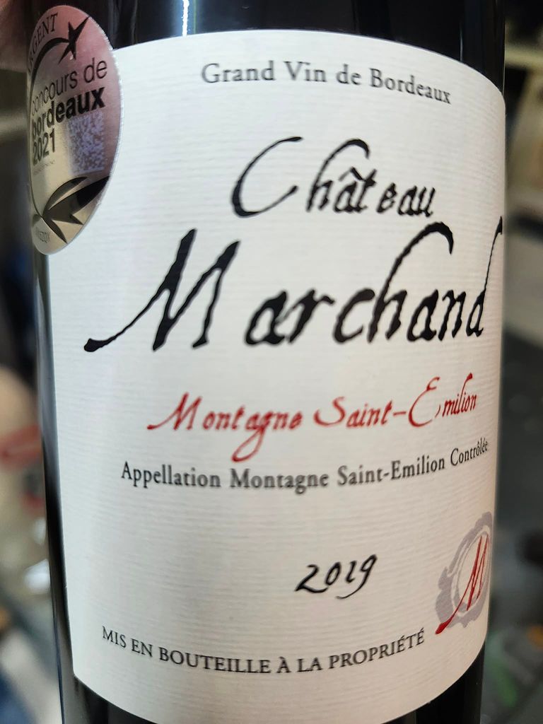 2019 Château Marchand, France, Bordeaux, Libournais, Montagne-St ...