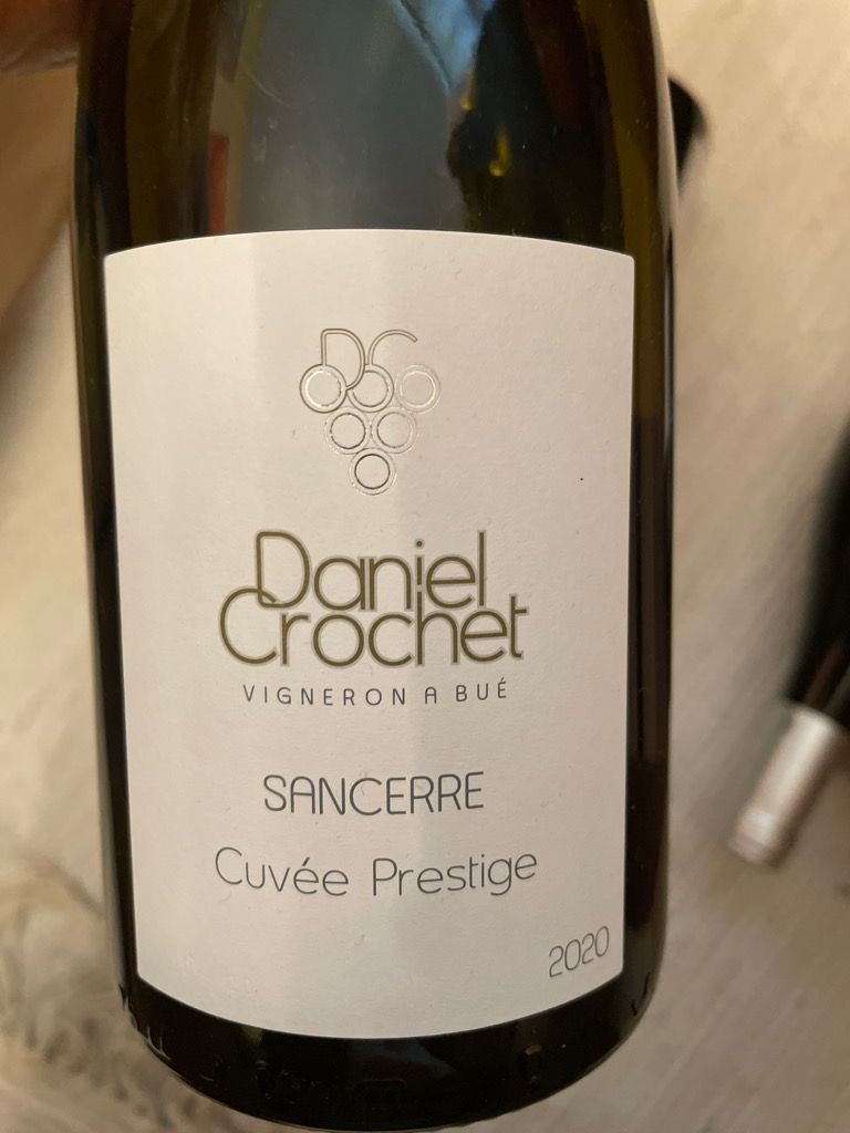 2020 Daniel Crochet Sancerre Cuvée Prestige, France, Loire Valley ...