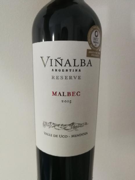 2015 Viñalba Malbec Reserva, Argentina, Mendoza, Valle de Uco ...