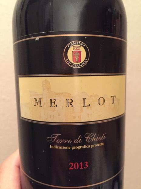 2009 Cantina Miglianico Merlot Terre di Chieti IGT, Italy, Abruzzi ...