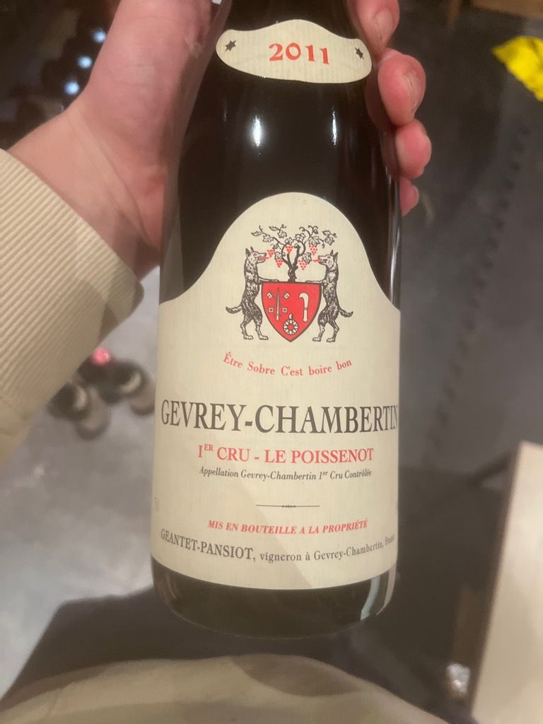 2011 Geantet-Pansiot Gevrey-Chambertin 1er Cru Poissenot, France ...