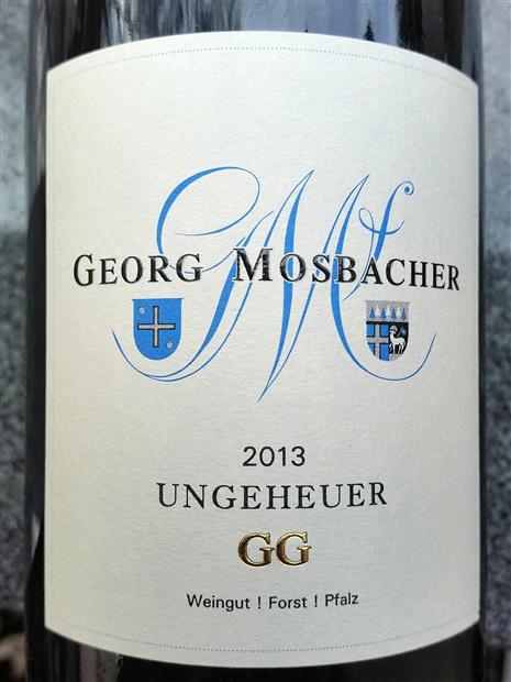 2013 Georg Mosbacher Forster Ungeheuer Riesling Großes Gewächs, Germany ...