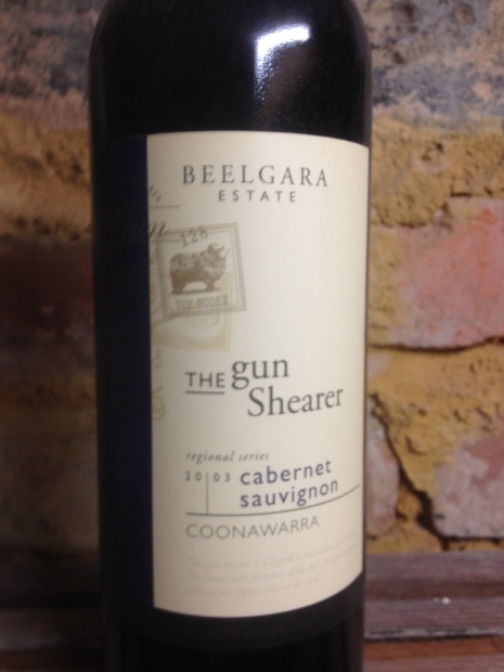 2002 Beelgara Estate Cabernet Sauvignon The Gun Shearer, Australia ...