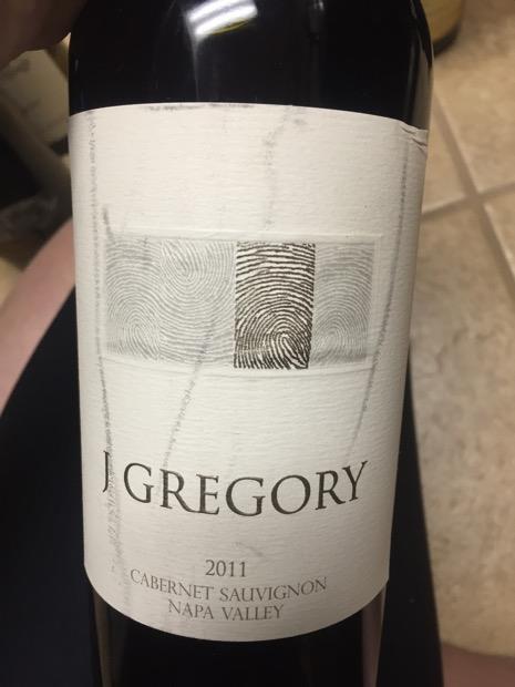 2011 J Gregory Cabernet Sauvignon, USA, California, Napa Valley ...