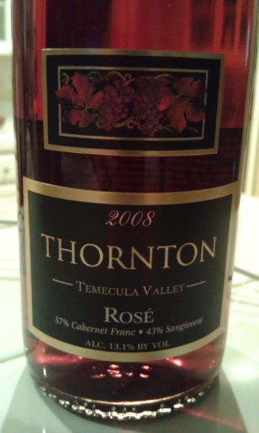 2007 Thornton Rosé Thornton, USA, California, South Coast, Temecula ...
