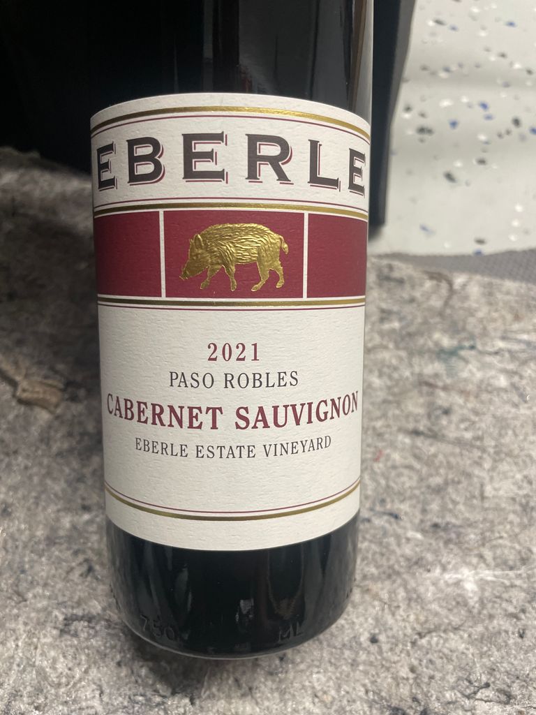 2021 Eberle Cabernet Sauvignon Eberle Estate Vineyard, USA, California ...