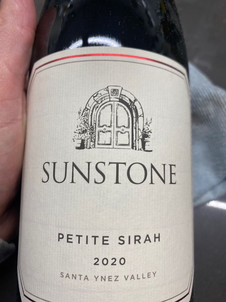 2020 Sunstone Vineyards and Winery Petite Sirah Central Coast, USA ...