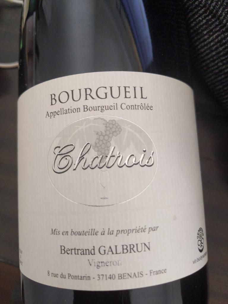 2015 Bertrand Galbrun Bourgueil Impétueuse, France, Loire Valley ...