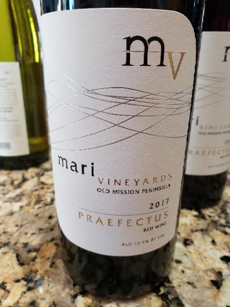 2017 Mari Vineyards Praefectus, USA, Michigan, Old Mission Peninsula ...