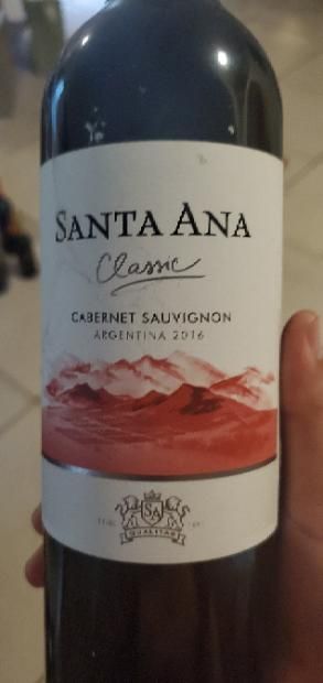2017 Bodegas Santa Ana Cabernet Sauvignon Classic, Argentina, Mendoza ...