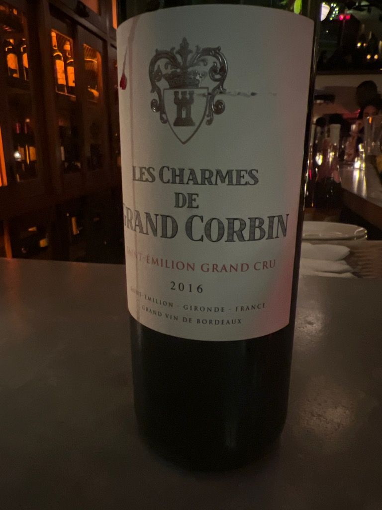 2016 Les Charmes De Grand Corbin, France, Bordeaux, Libournais, St ...