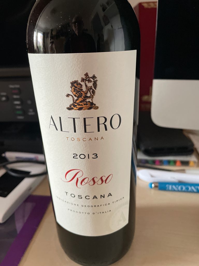 2015 Altero Toscana Rosso, Italy, Tuscany, Toscana IGT - CellarTracker