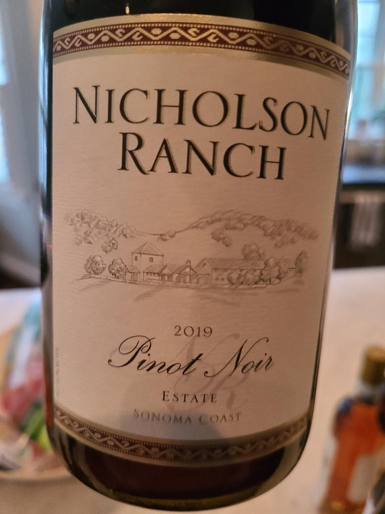 2019 Nicholson Ranch Pinot Noir Estate Sonoma Coast, USA, California ...