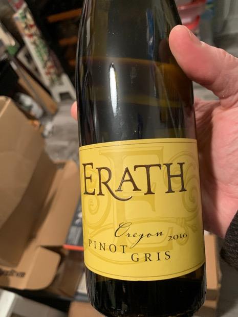 2016 Erath Pinot Gris, USA, Oregon - CellarTracker