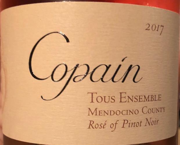 2017 Copain Pinot Noir Tous Ensemble Rosé, USA, California, North Coast ...