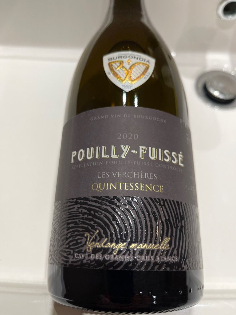 2020 Cave des Grands Crus Blancs Pouilly-Fuissé Les Vercheres, France ...