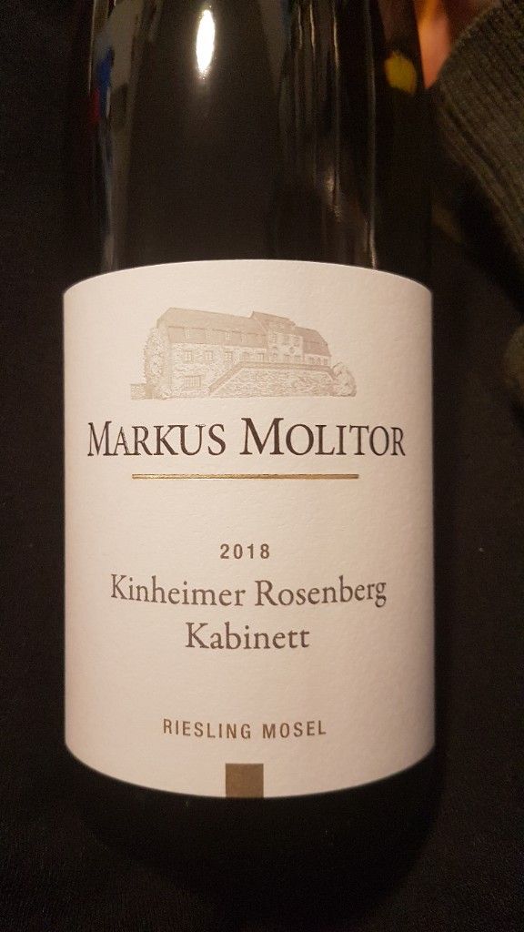 2018 Markus Molitor Kinheimer Rosenberg Riesling Kabinett (Golden ...