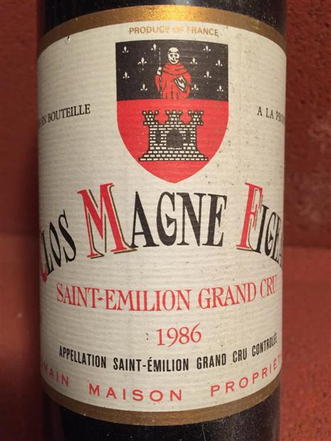 1962 Château Clos Magne Figeac, France, Bordeaux, Libournais, St ...