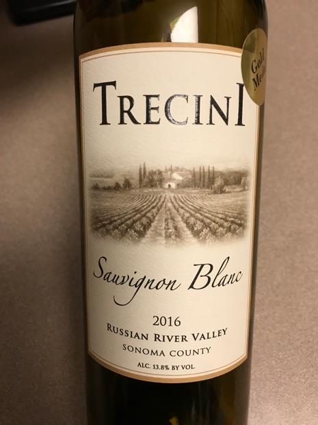 2020 Trecini Cellars Sauvignon Blanc, USA, California, Sonoma County ...
