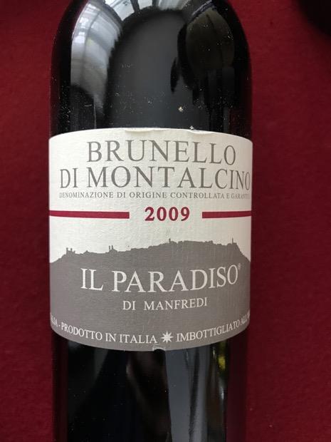 2009 Il Paradiso (Manfredi) Brunello di Montalcino, Italy, Tuscany ...