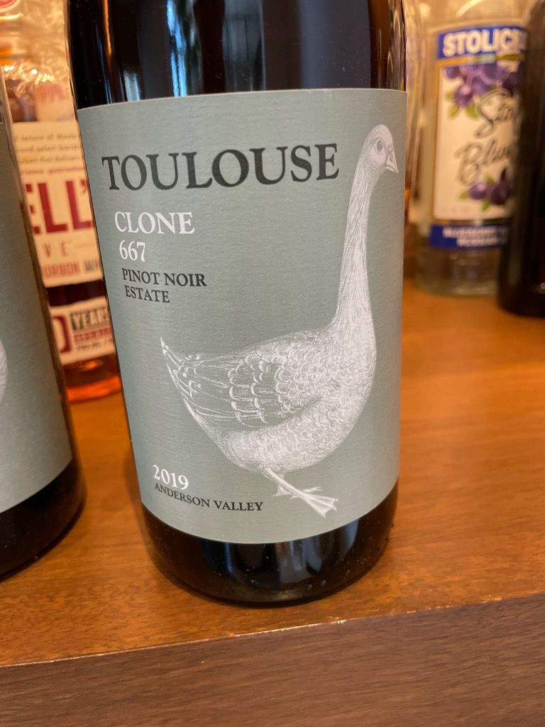 2019 Toulouse Vineyards Pinot Noir Clone 667, USA, California, North ...