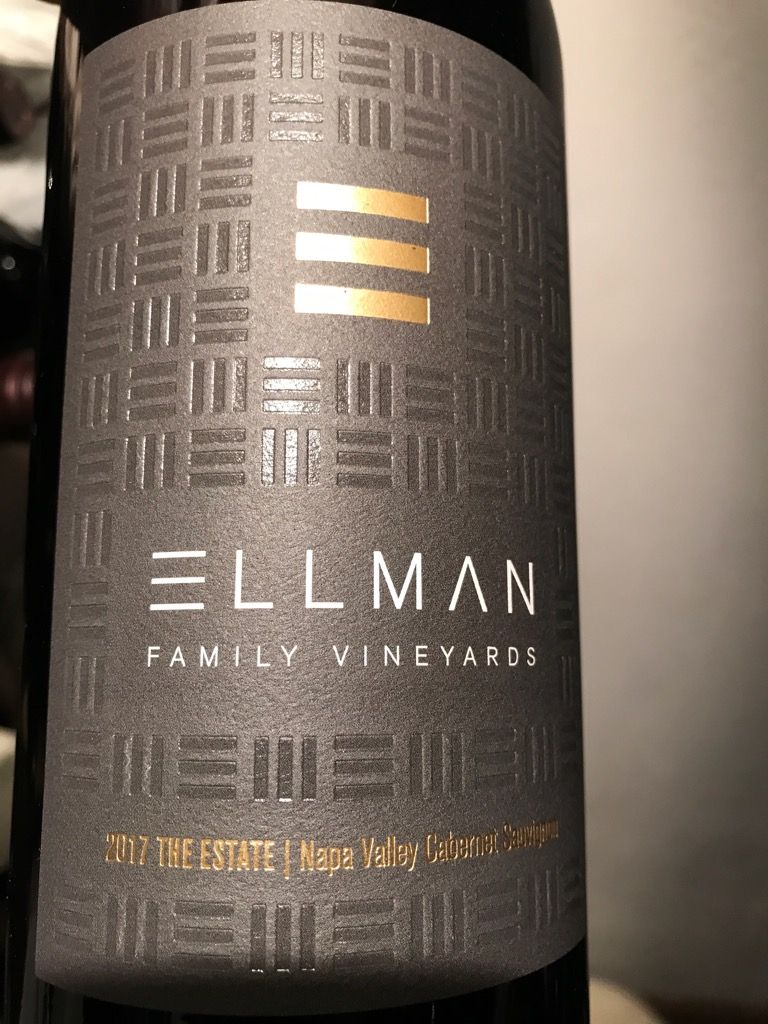 2017 Ellman Family Vineyards Cabernet Sauvignon Estate, USA, California ...
