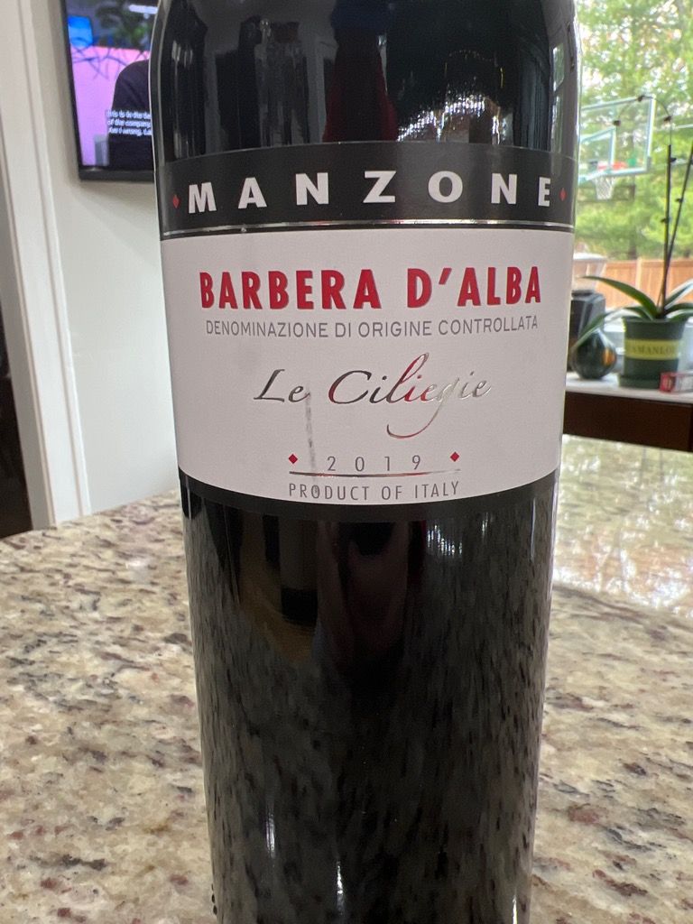 2019 Giovanni Manzone Barbera d'Alba Le Ciliegie, Italy, Piedmont, Alba ...