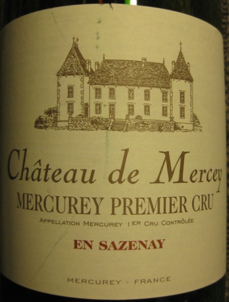 1999 Antonin Rodet Mercurey 1er Cru Château de Mercey, France, Burgundy ...