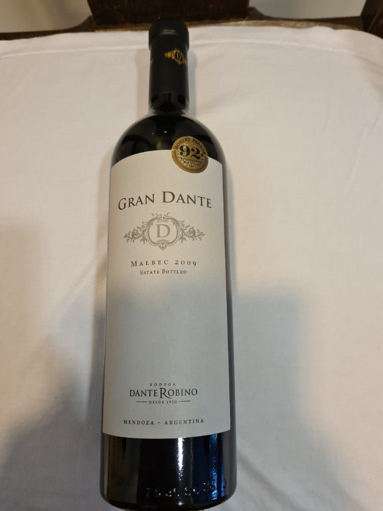 2009 Dante Robino Malbec Gran Dante, Argentina, Mendoza, Valle de Uco ...