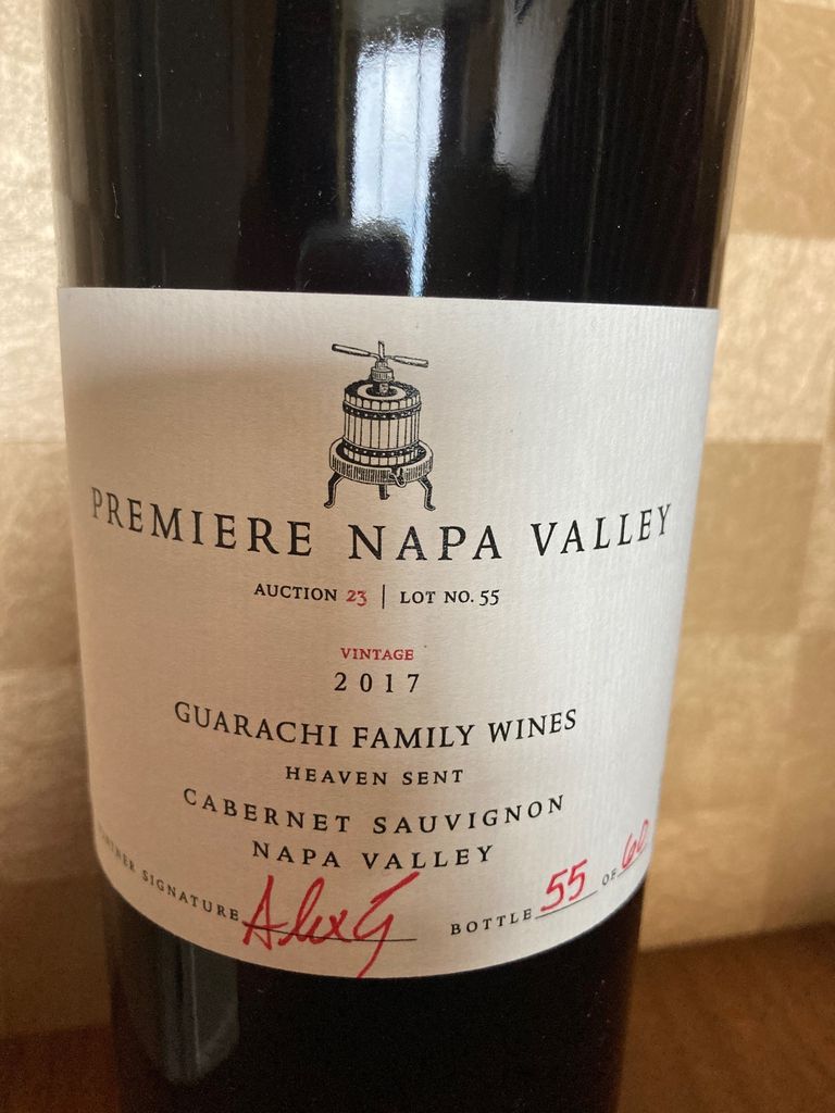 2017 Guarachi Cabernet Sauvignon Premiere Napa Valley Heaven Sent, USA ...