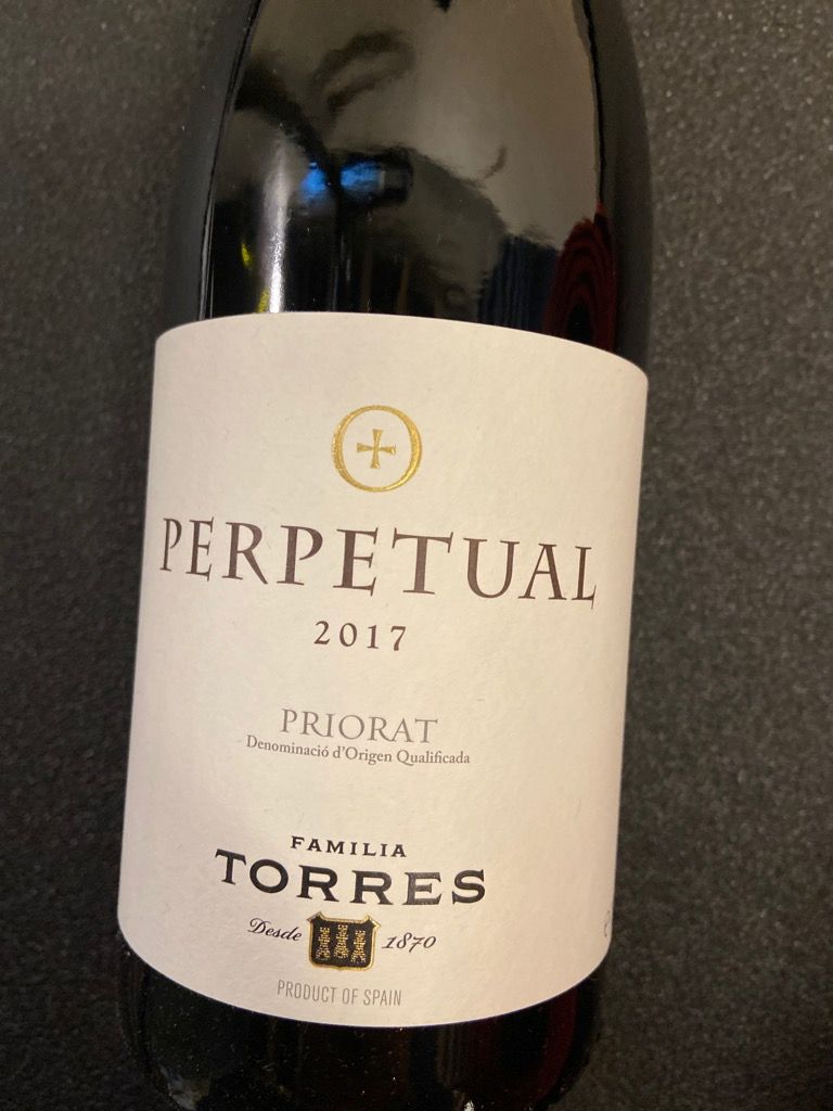 2017 Torres Priorat Cos Perpetual, Spain, Catalunya, Priorat ...