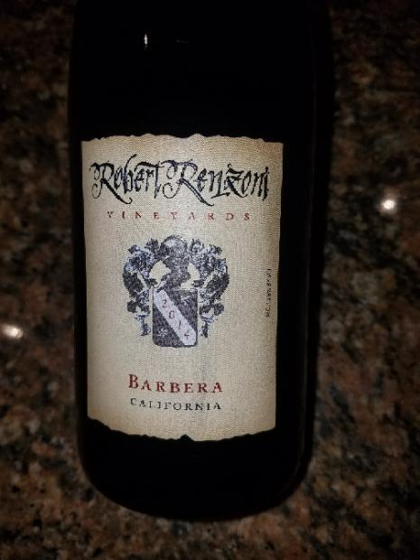 2014 Robert Renzoni Barbera, USA, California - CellarTracker