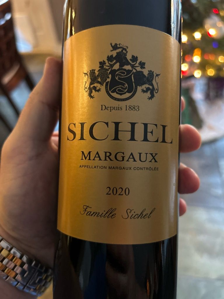 2020 Maison Sichel Margaux, France, Bordeaux, Médoc, Margaux ...