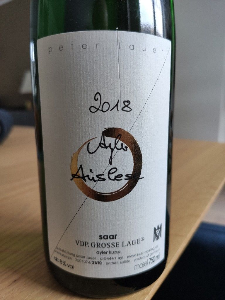 2018 Peter Lauer Ayler Riesling Auslese Grand Ayl, Germany, Mosel Saar ...