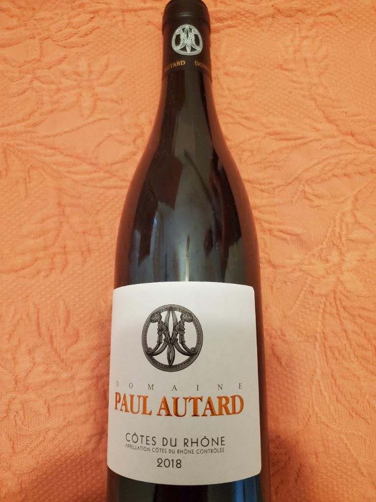 2018 Domaine Paul Autard Côtes du Rhône, France, Rhône, Southern Rhône ...