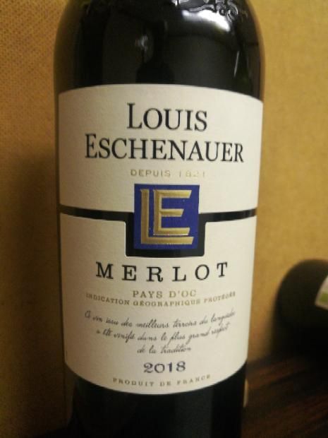 2018 Louis Eschenauer Merlot, France, Languedoc Roussillon, Vin de Pays ...