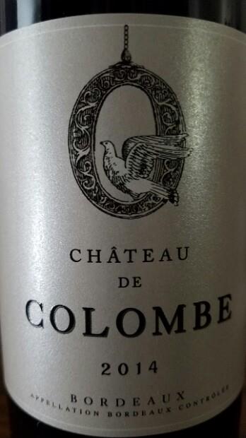 2014 Château de Colombe, France, Bordeaux - CellarTracker
