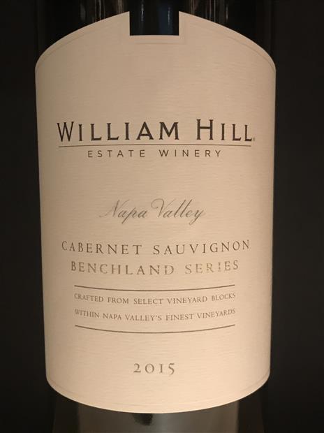 2015 William Hill Winery Cabernet Sauvignon Benchland, USA, California ...