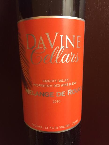 2011 DaVine Cellars Melange de Rouge, USA, California, Sonoma County ...
