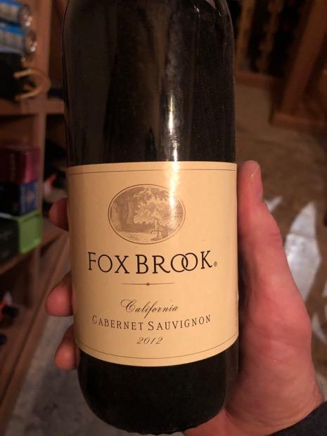 2012 Fox Brook Winery Cabernet Sauvignon, USA, California - CellarTracker