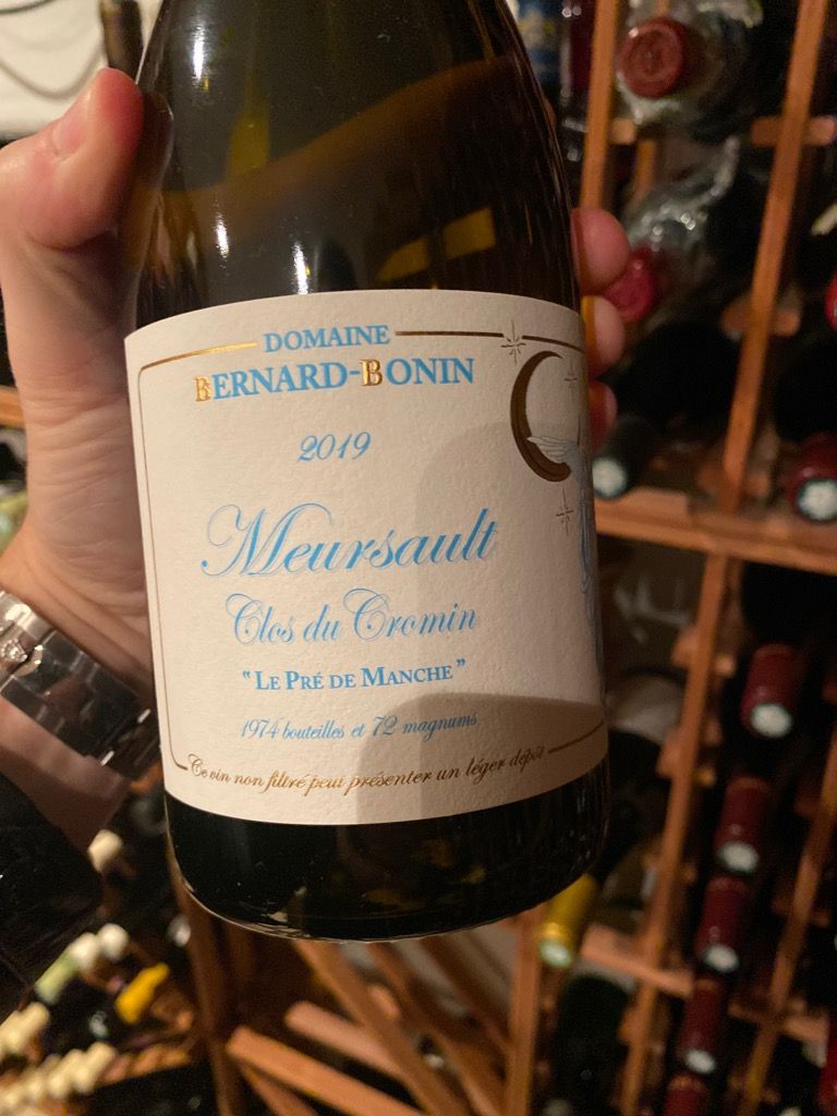 2020 Domaine Bernard-Bonin Meursault Clos du Cromin Le Pre de Manche ...