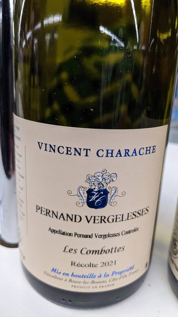 2021 Domaine Vincent Charache Pernand-Vergelesses Les Combottes Blanc ...