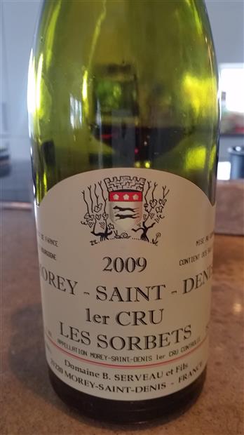 2010 Bernard Serveau Morey St. Denis 1er Cru Les Sorbets, France ...
