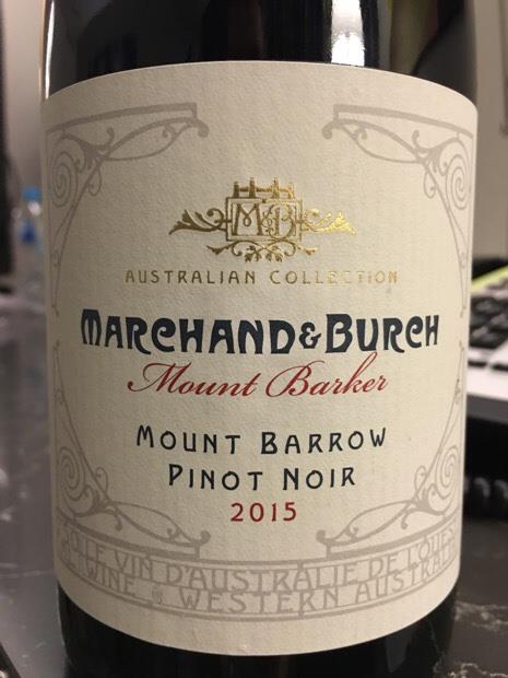 2015 Marchand and Burch Pinot Noir Mount Barrow, Australia, Western ...