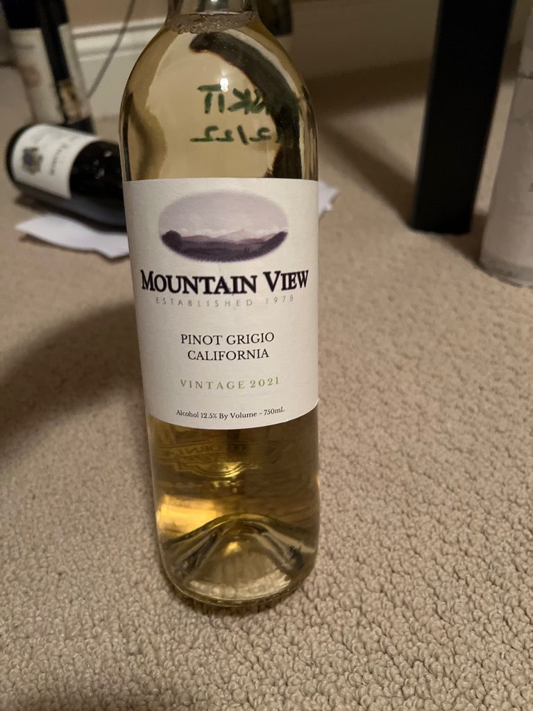 2021 Mountain View Winery Pinot Grigio, USA, Colorado - CellarTracker