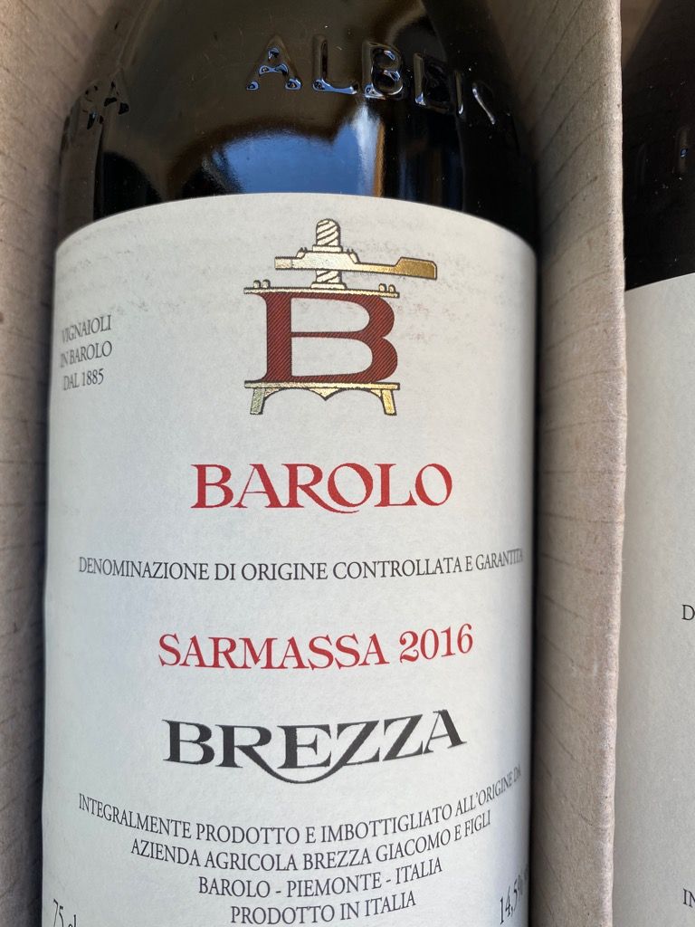 2016 Giacomo Brezza e Figli Barolo Riserva Vigna Bricco Sarmassa, Italy ...