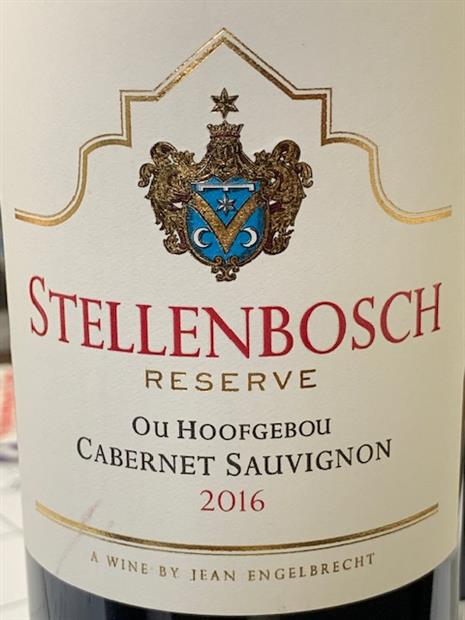 2016 Jean Engelbrecht Cabernet Sauvignon The Stellenbosch Reserve Ou ...