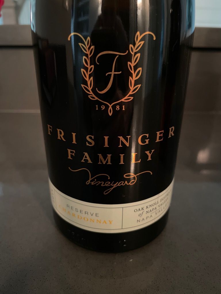 2020 Frisinger Family Chardonnay Reserve, USA, California, Napa Valley ...