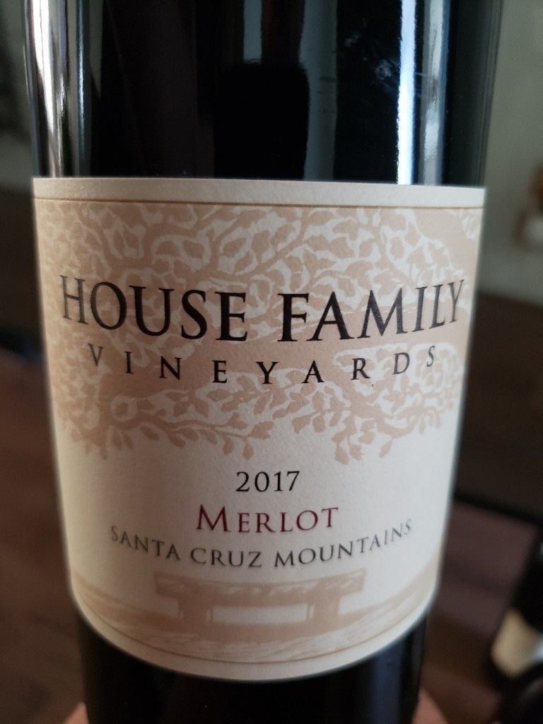 2017 House Family Vineyards Merlot, USA, California, Central Coast ...